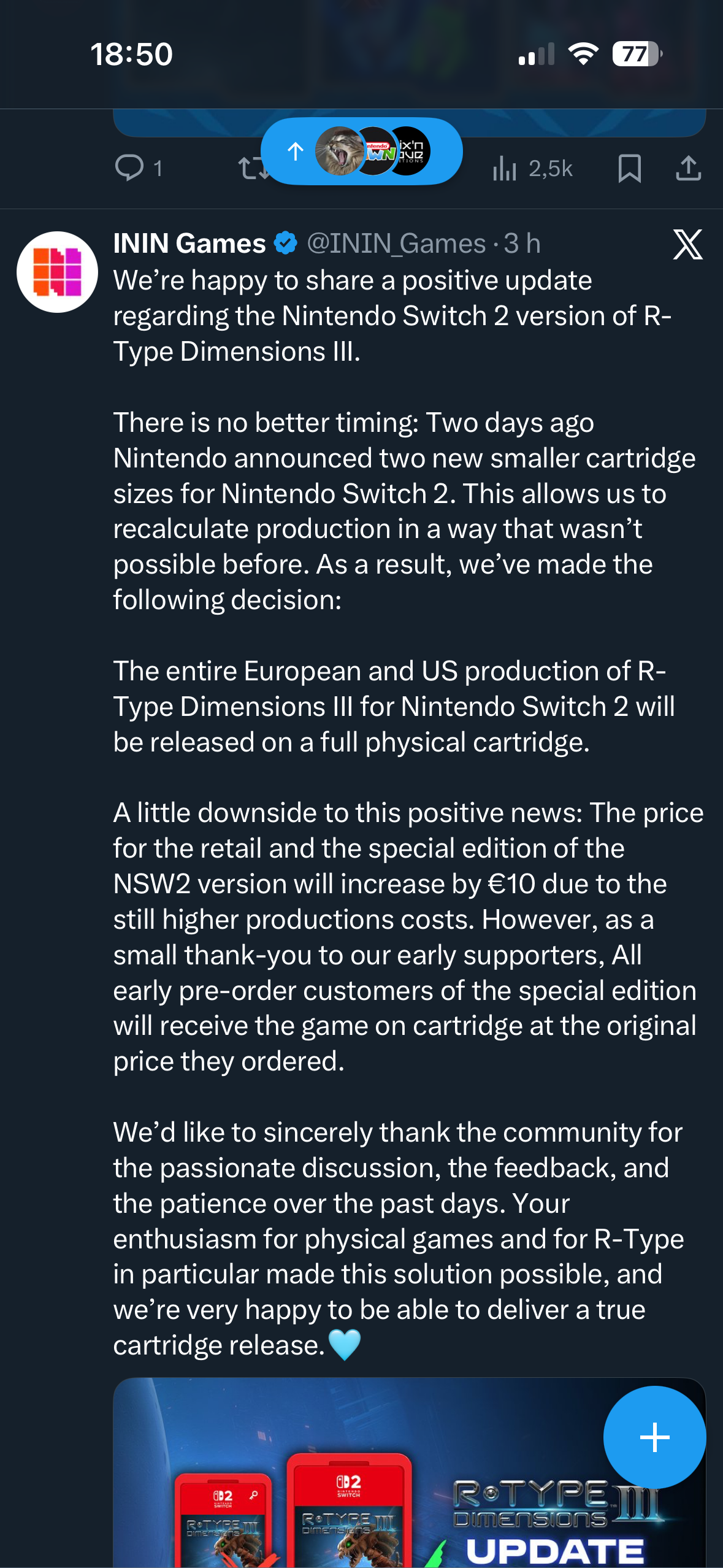 Erreur ou annonce prématurée ? ININ Games dévoile avant Nintendo des ...