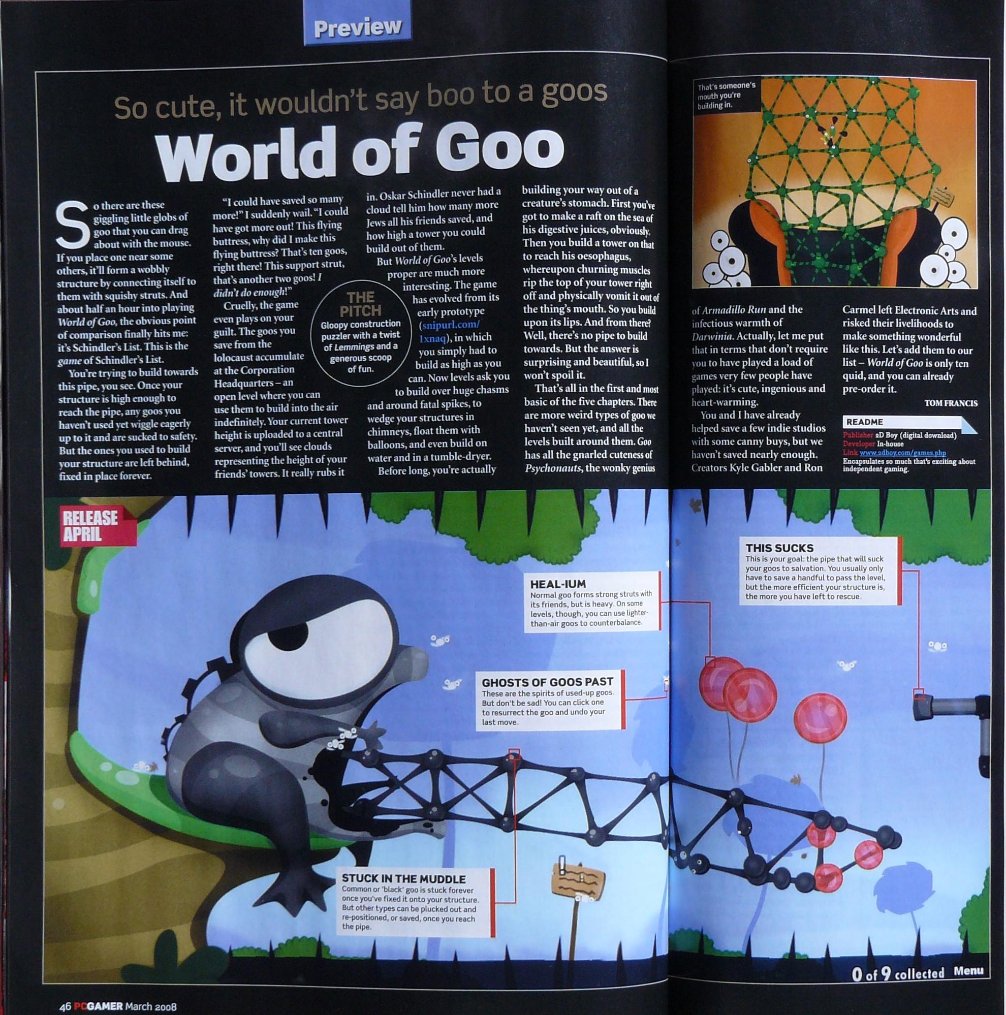 World of Goo s'illustre - Nintendo Wii - Nintendo-Master